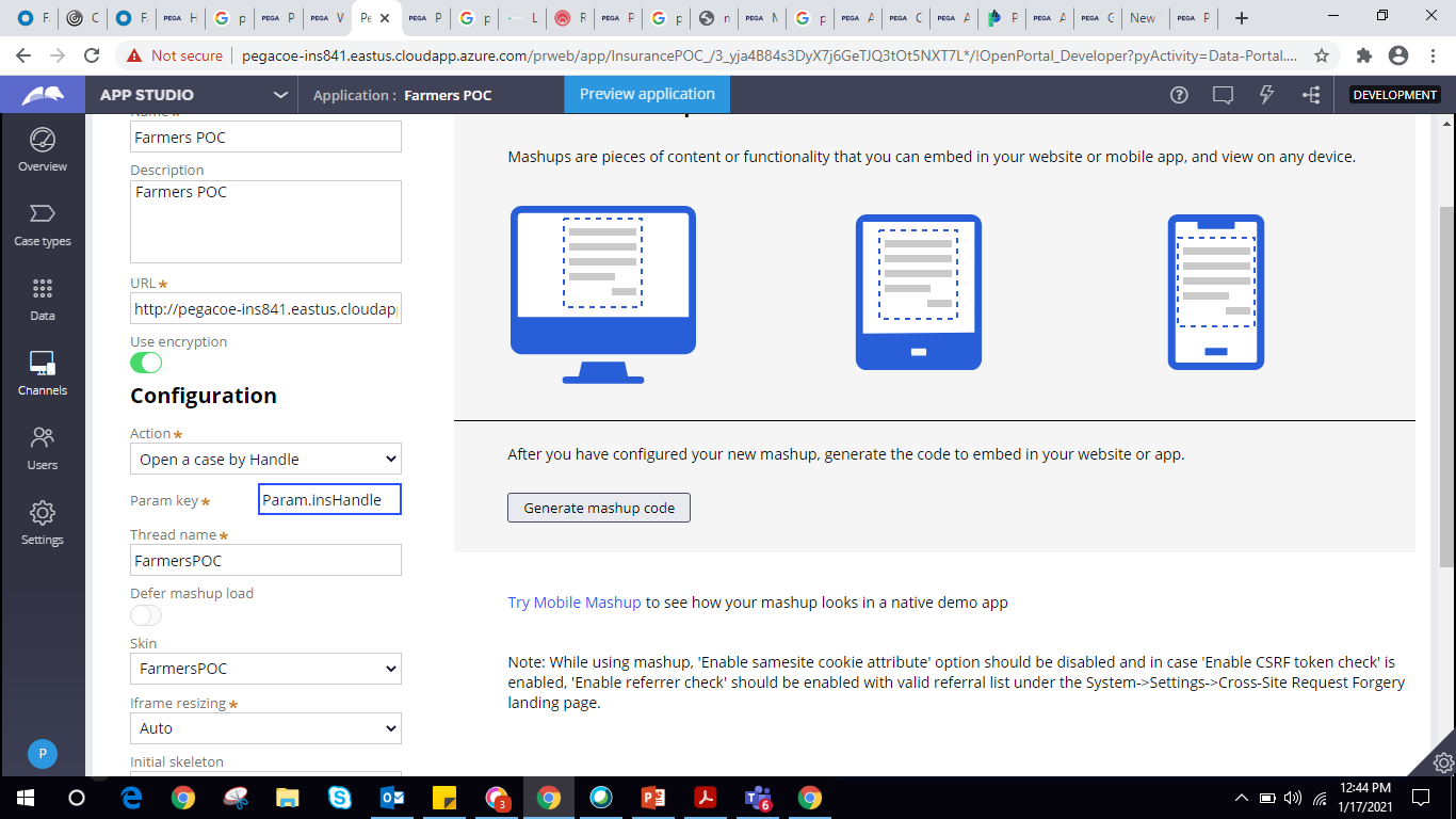 pega web mashup param issue | Support Center